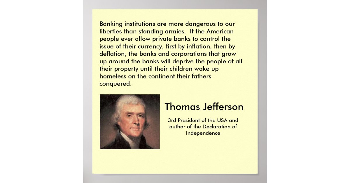 Thomas Jefferson Poster | Zazzle