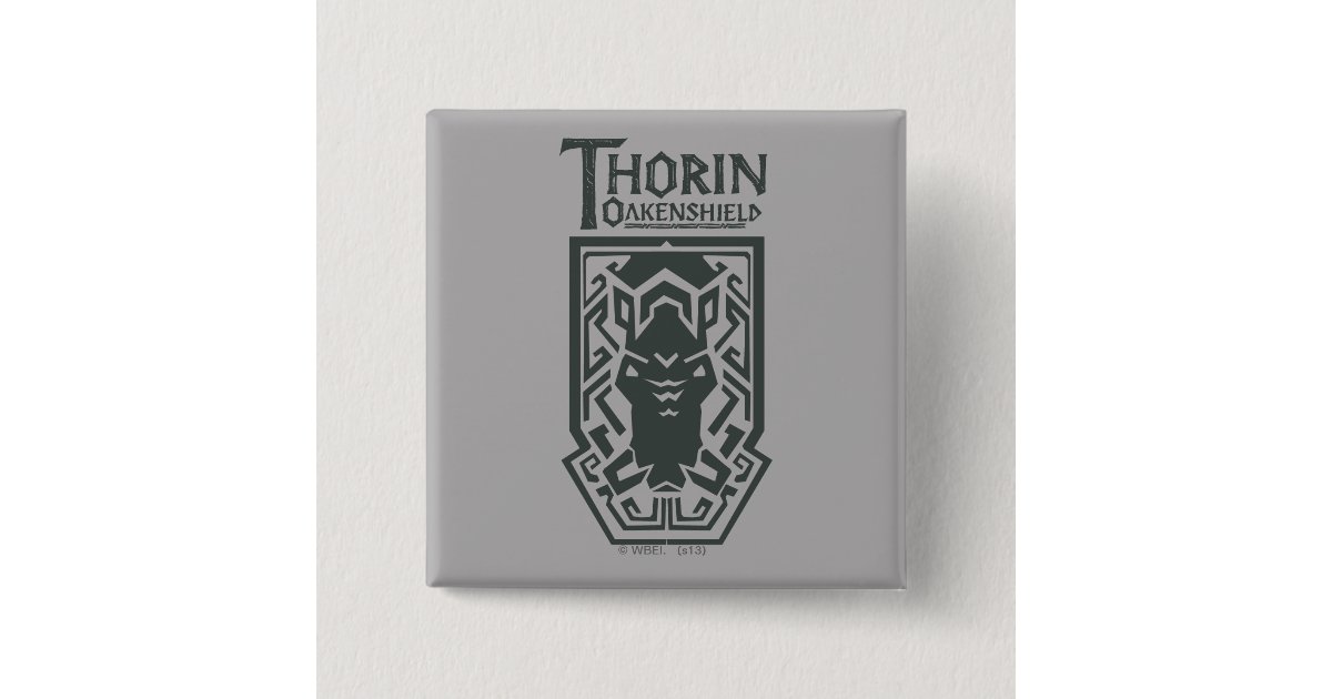 THORIN OAKENSHIELD™ Shield Symbol 15 Cm Square Badge | Zazzle
