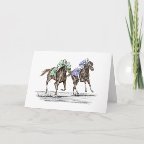 Horse Racing Cards | Zazzle UK