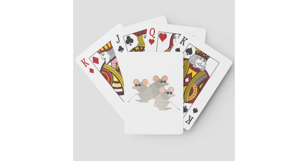 Three Blind Mice Playing Cards | Zazzle