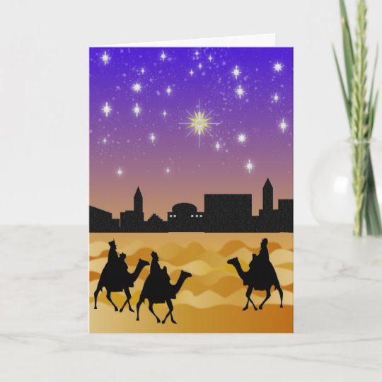 Three Wise men Christmas Card | Zazzle.co.uk