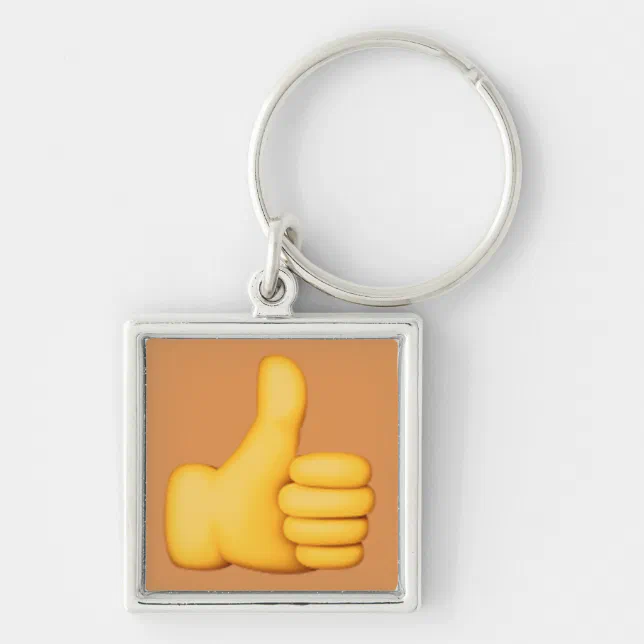 Thumbs up Emoji Key Ring | Zazzle