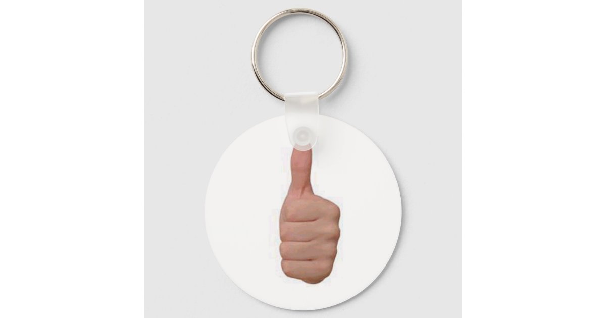 Thumbs up! key ring | Zazzle