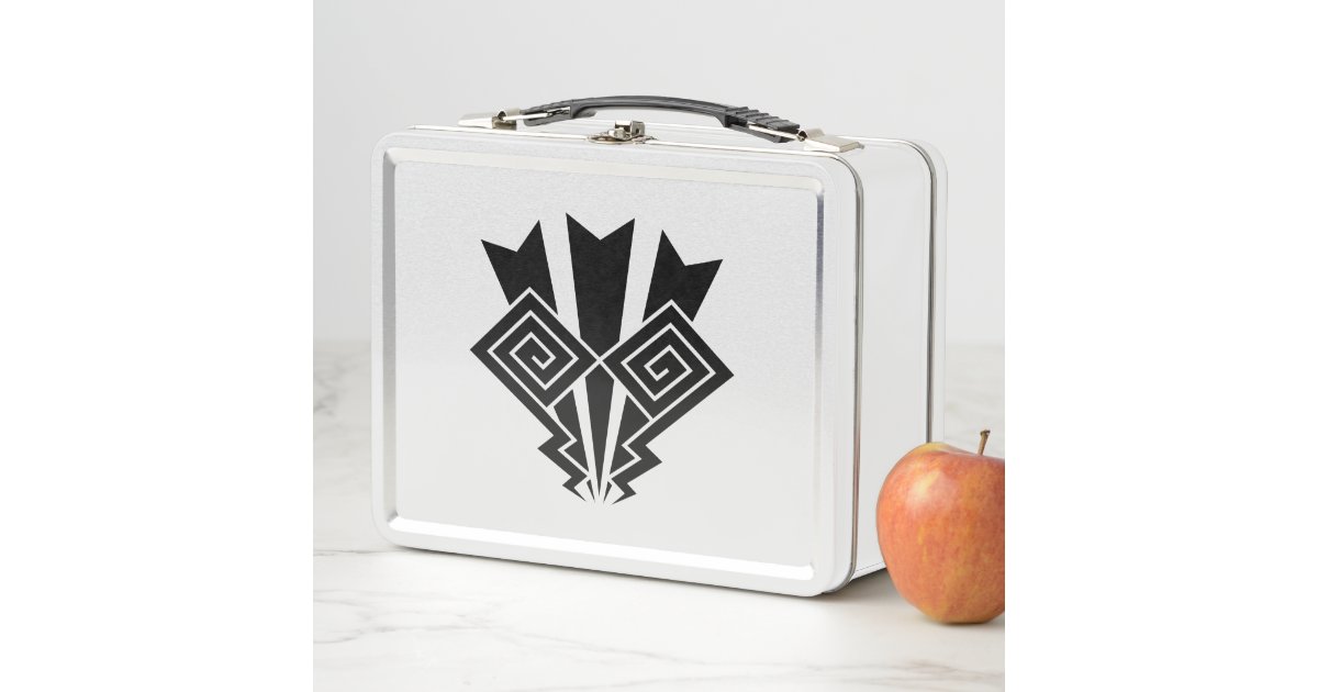 Thunder lightning metal lunch box | Zazzle