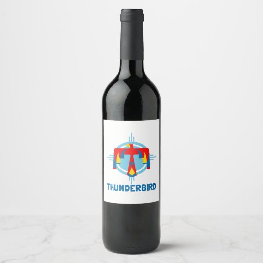 Thunderbird Design Wine Label | Zazzle.co.uk