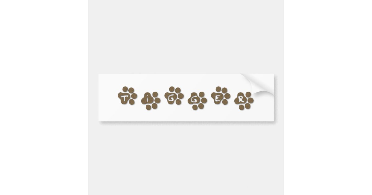 Tiger Bumper Sticker | Zazzle