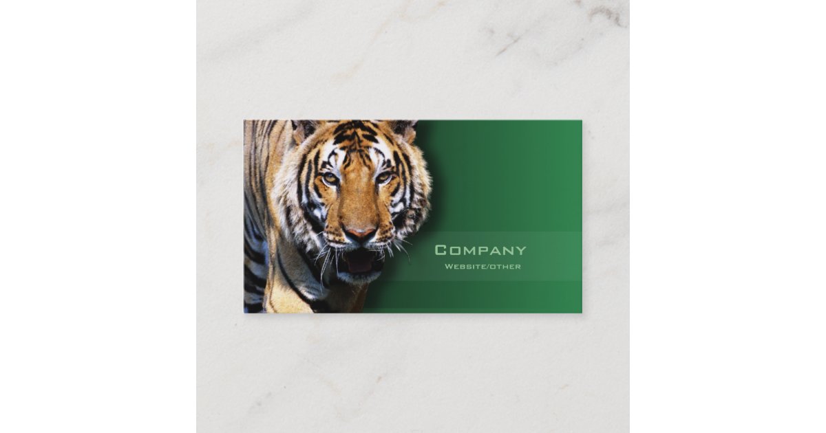 Tiger Business Card | Zazzle