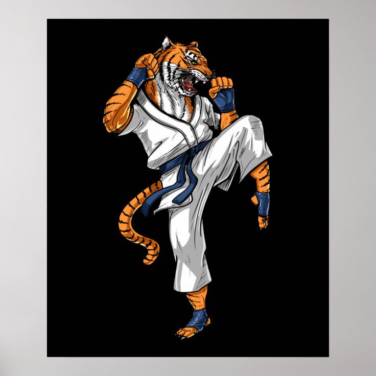 Tiger Karate Poster | Zazzle