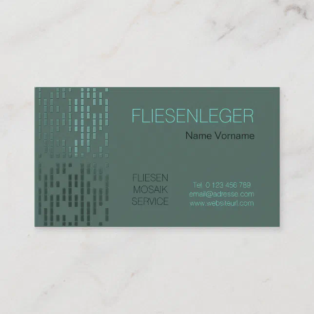 tile business card | Zazzle