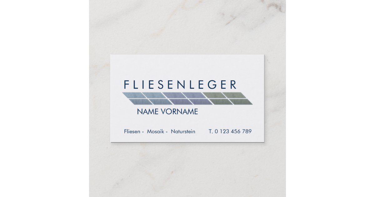 tile business card | Zazzle