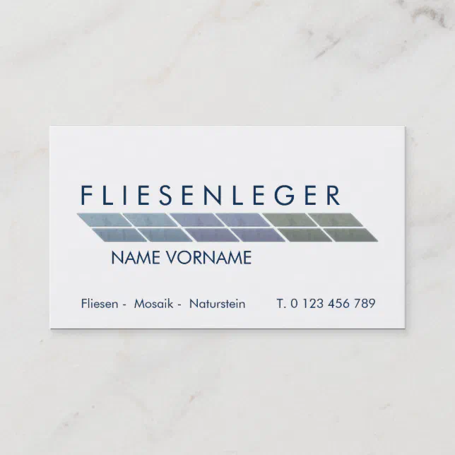 tile business card | Zazzle