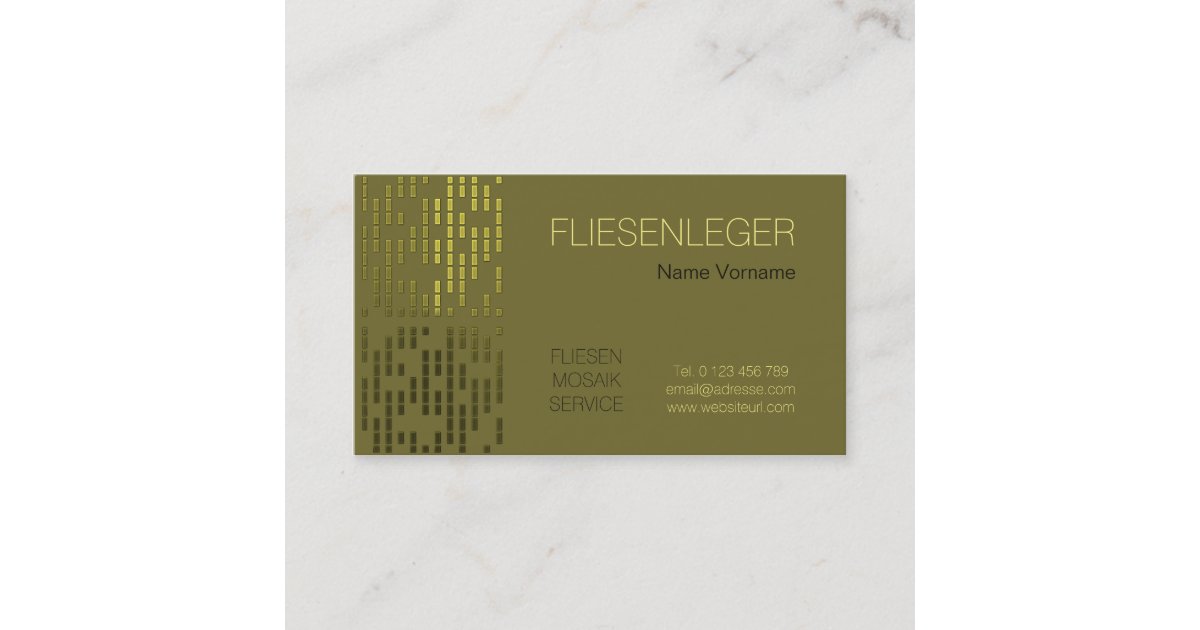 tile business card | Zazzle