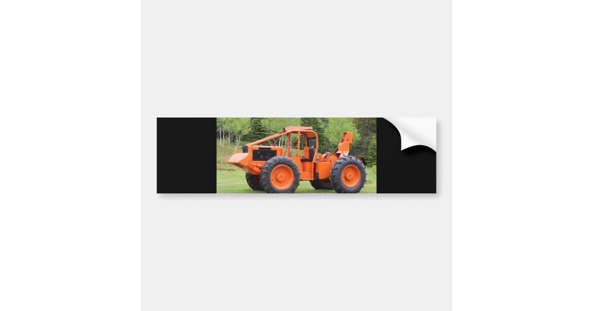Timberjack Skidder Bumper Sticker | Zazzle