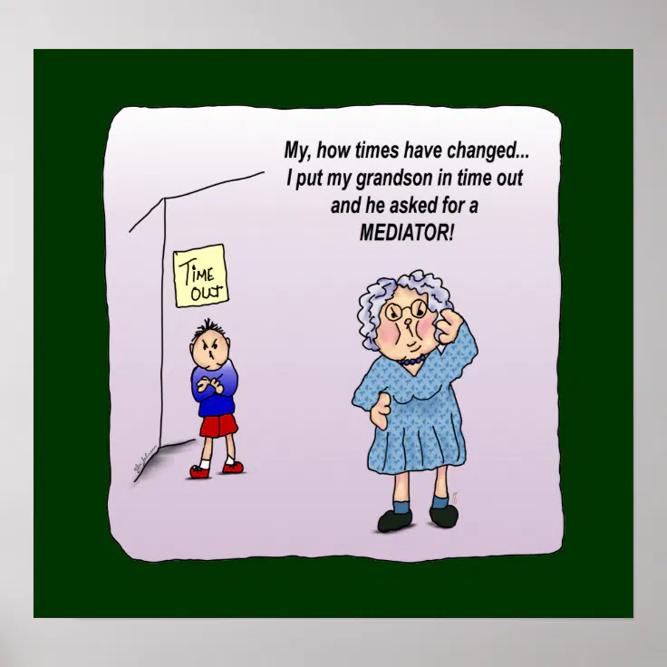 Time Out Funny Maw Poster Print | Zazzle