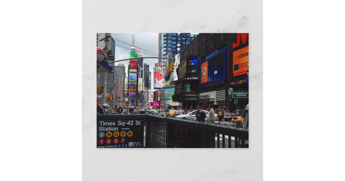 Times Square postcard | Zazzle