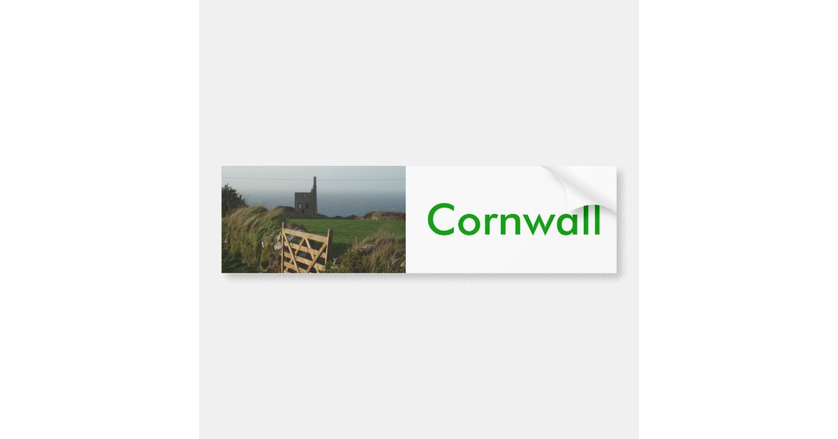 Tin mine Cornwall Bumper Sticker | Zazzle