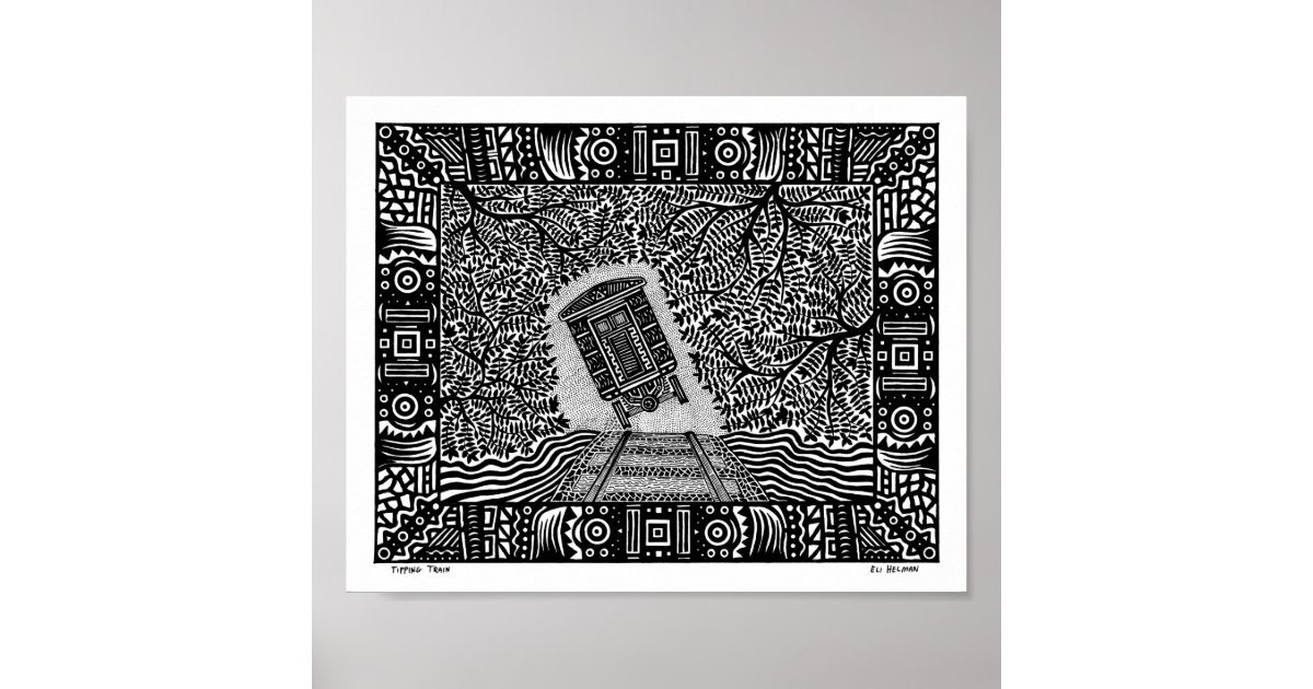 Tipping Train Poster | Zazzle
