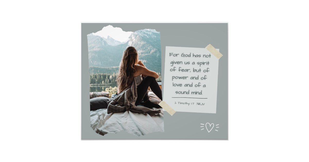 Title: Christian Faith, Power, Love, Sound Mind, Photo Print | Zazzle
