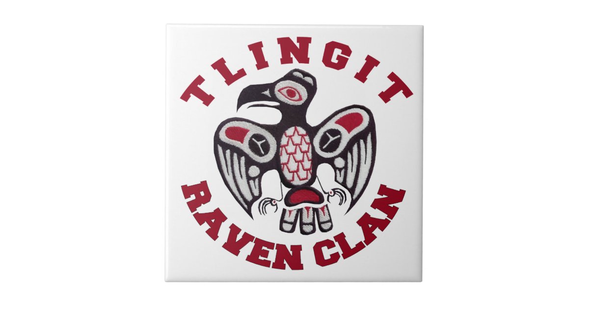 Tlingit Raven Clan Tile | Zazzle