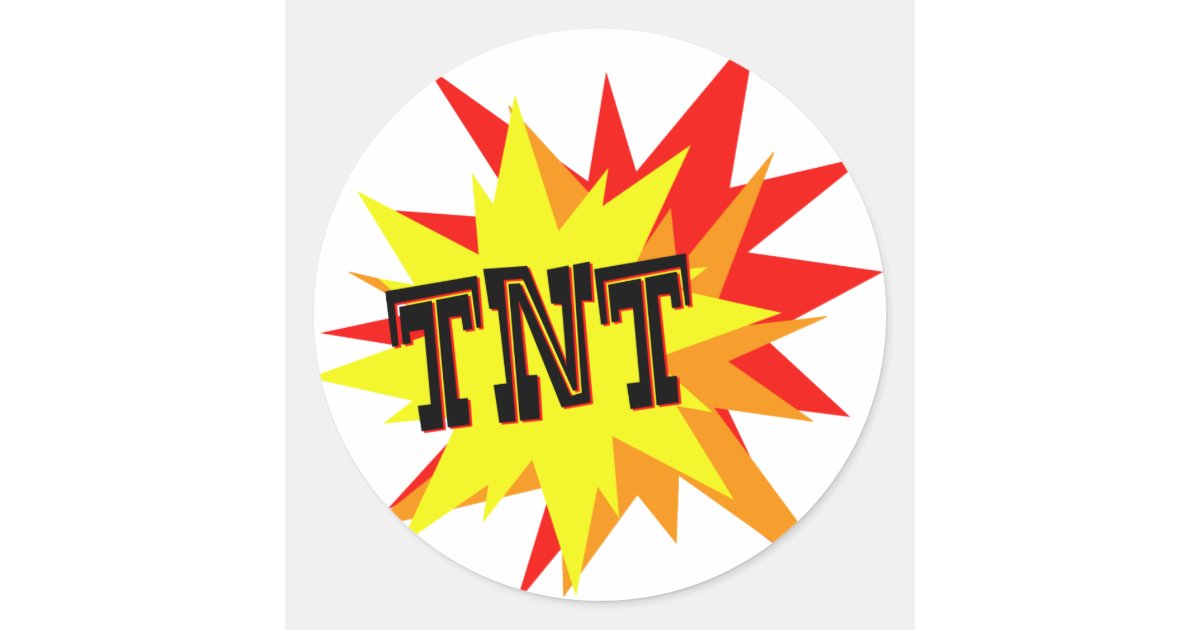 TNT CLASSIC ROUND STICKER | Zazzle
