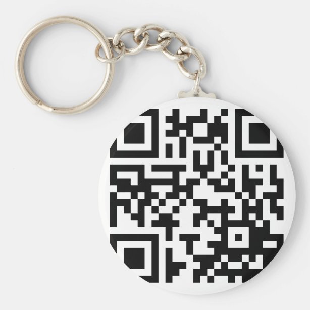 Qr Code Key Rings Keychains Zazzle UK
