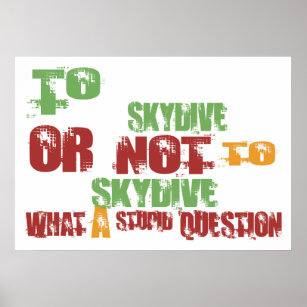 Skydiving Posters & Prints | Zazzle UK