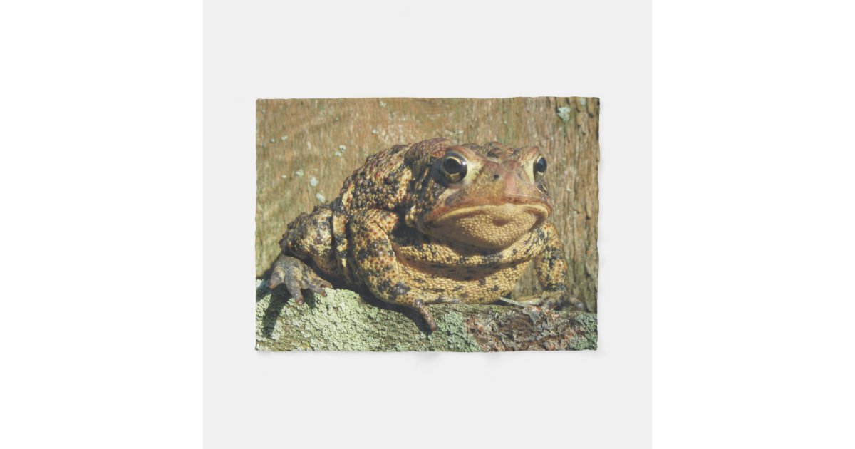 Toadly Awesome Toad Fleece Blanket | Zazzle