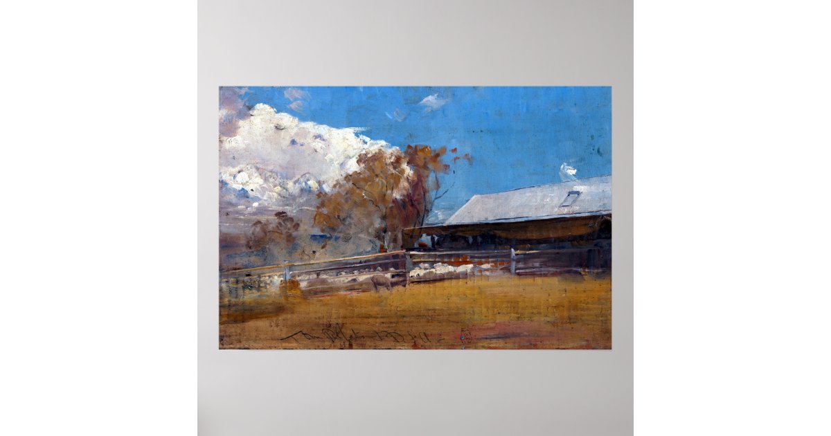 Tom Roberts Shearing the Rams Poster | Zazzle