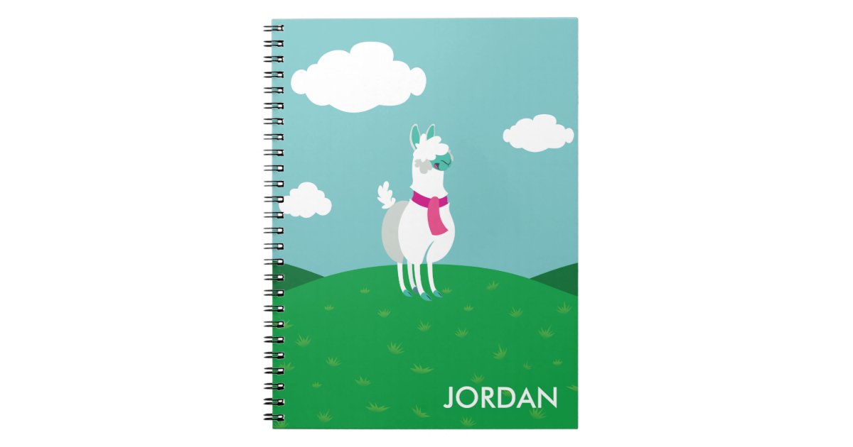 Tommy the Llama Notebook | Zazzle