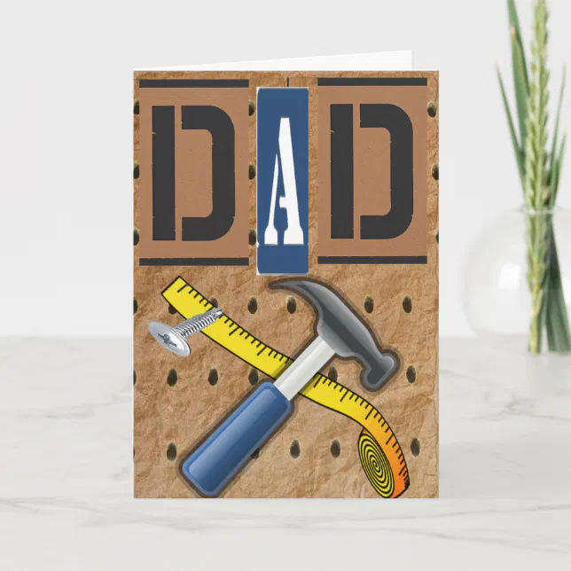 Tools Dad Happy Father's Day Card | Zazzle