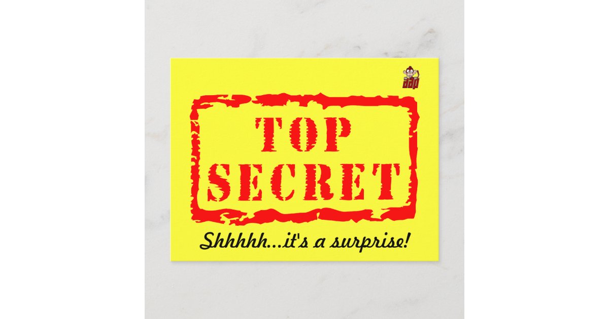 Top secret birthday surprise party invitation | Zazzle