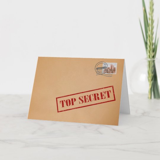 Top Secret Envelope Greeting Card | Zazzle.co.uk