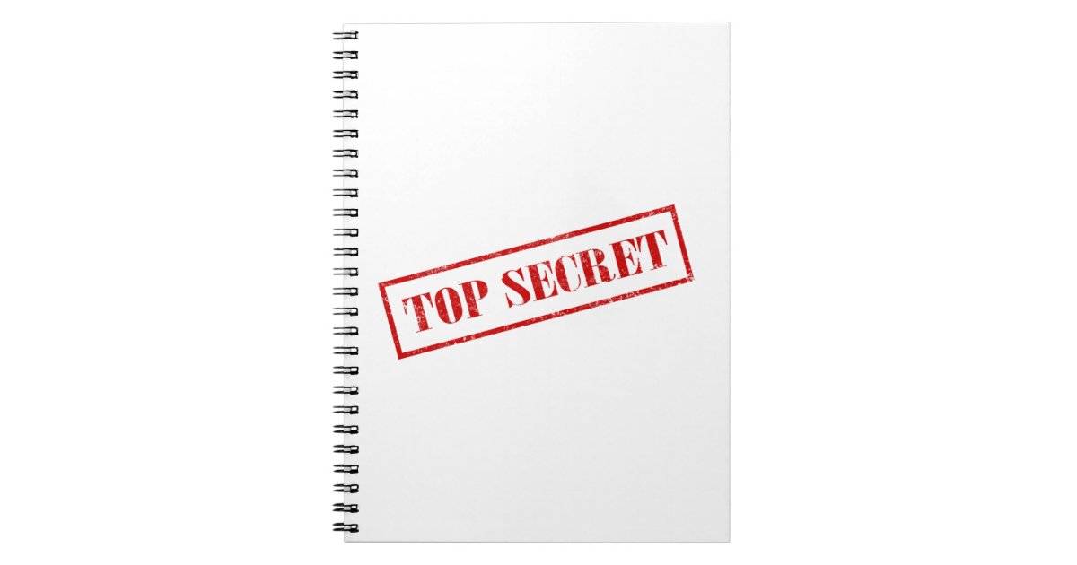 Top Secret Notebook | Zazzle.co.uk