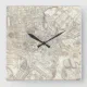 Topographic Map of Ancient Rome, Italy Square Wall Clock | Zazzle