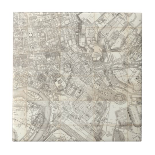 Topographic Map of Ancient Rome, Italy Tile | Zazzle.co.uk