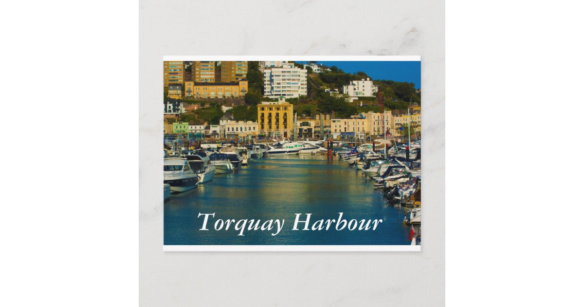 Torquay Harbour postcard | Zazzle