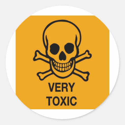 Toxic Stickers & Labels | Zazzle UK