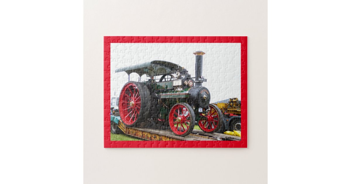 Traction engine jigsaw puzzle | Zazzle