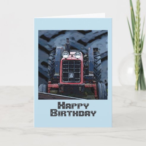 Tractor Birthday Cards | Zazzle UK