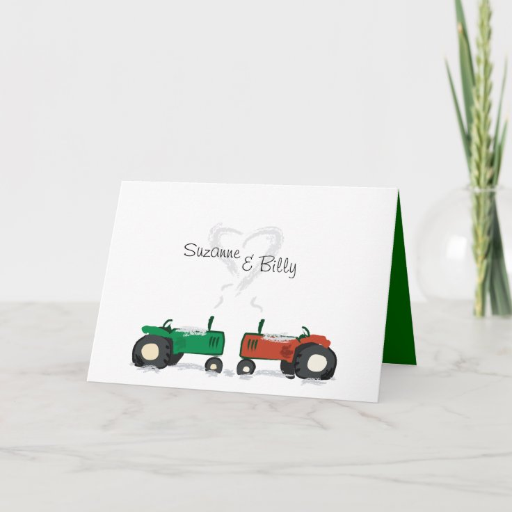 Tractor Valentine Card | Zazzle