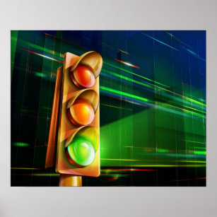 Traffic Light Posters & Prints | Zazzle UK
