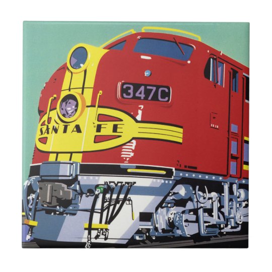 Train Tile | Zazzle.co.uk