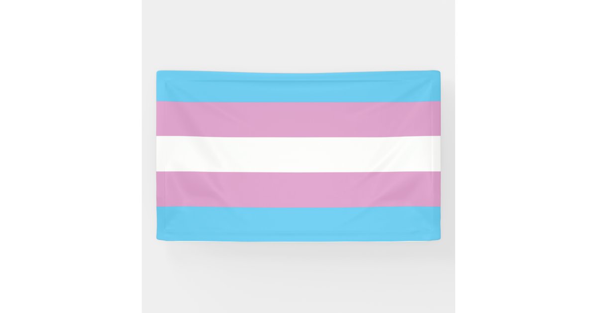 Trans Pride Flag Banner | Zazzle