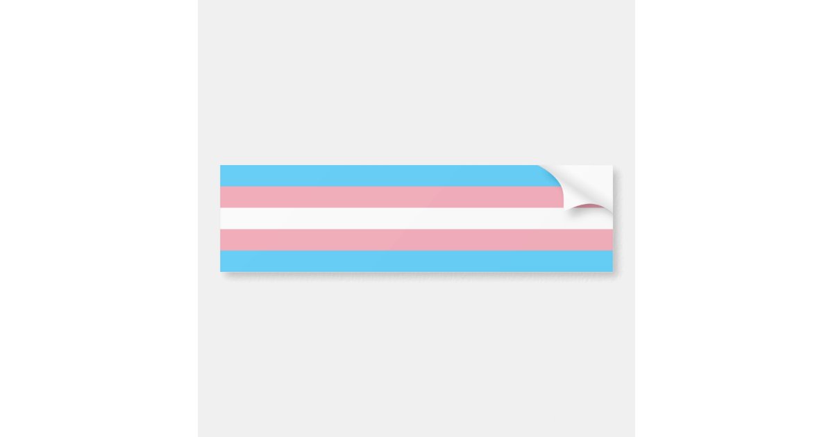 Trans Pride Flag Bumper Sticker | Zazzle
