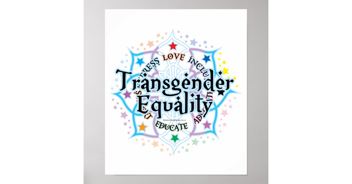 Transgender Equality Lotus Poster | Zazzle