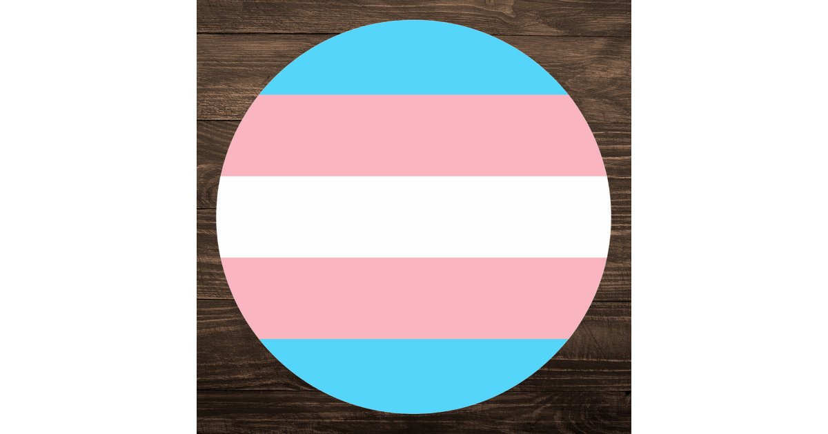 Transgender Pride Flag Classic Round Sticker | Zazzle