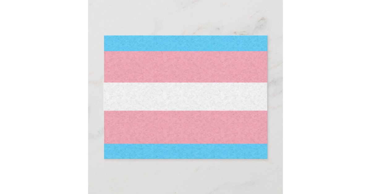 Transgender Pride Flag Coloured Background Postcard | Zazzle
