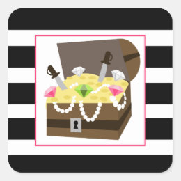 Treasure Chest Stickers & Labels | Zazzle UK