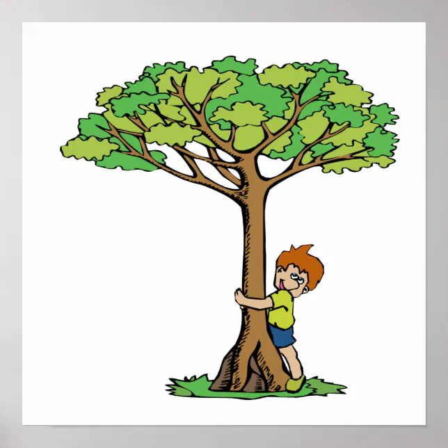 Tree Hugger Poster | Zazzle