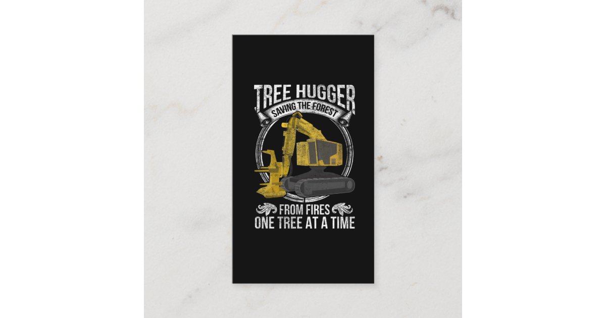 Tree Logging Joke Forestry Harvester Business Card | Zazzle